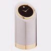 Chrome/Gold Cylinder tsi-106-m - Movado Desk Clocks clock