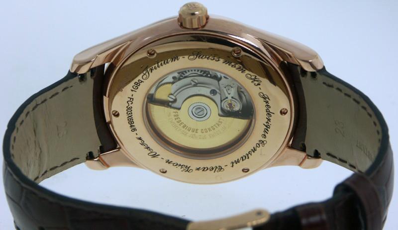 Frederique Constant Classic Index Rose Gold Tone fc-303v6b4 - Pre-Owned ...