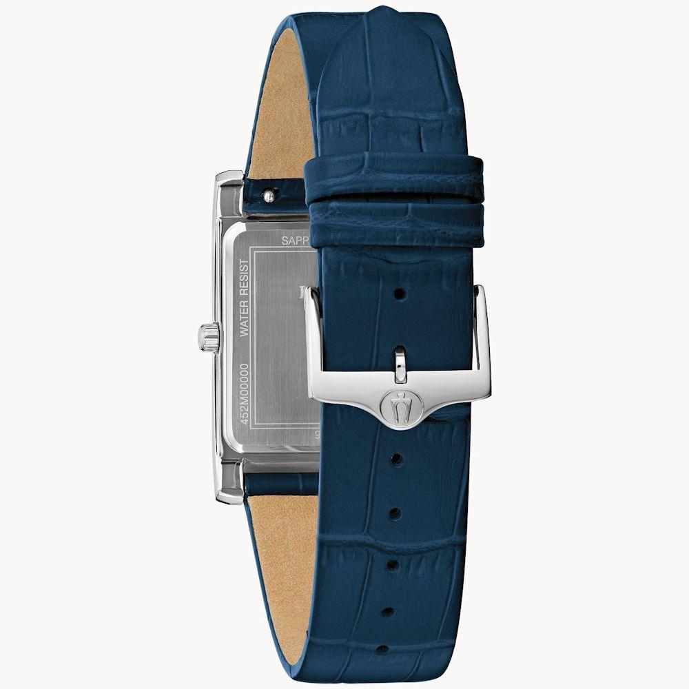 Classic Quartz Blue Dial 96b442 - Bulova Classic wrist watch