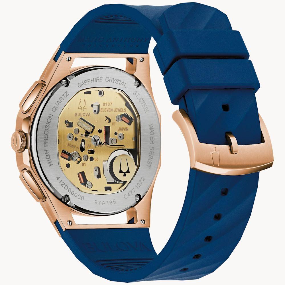 Curv Chronograph Blue Dial 97a185 - Bulova Curv wrist watch
