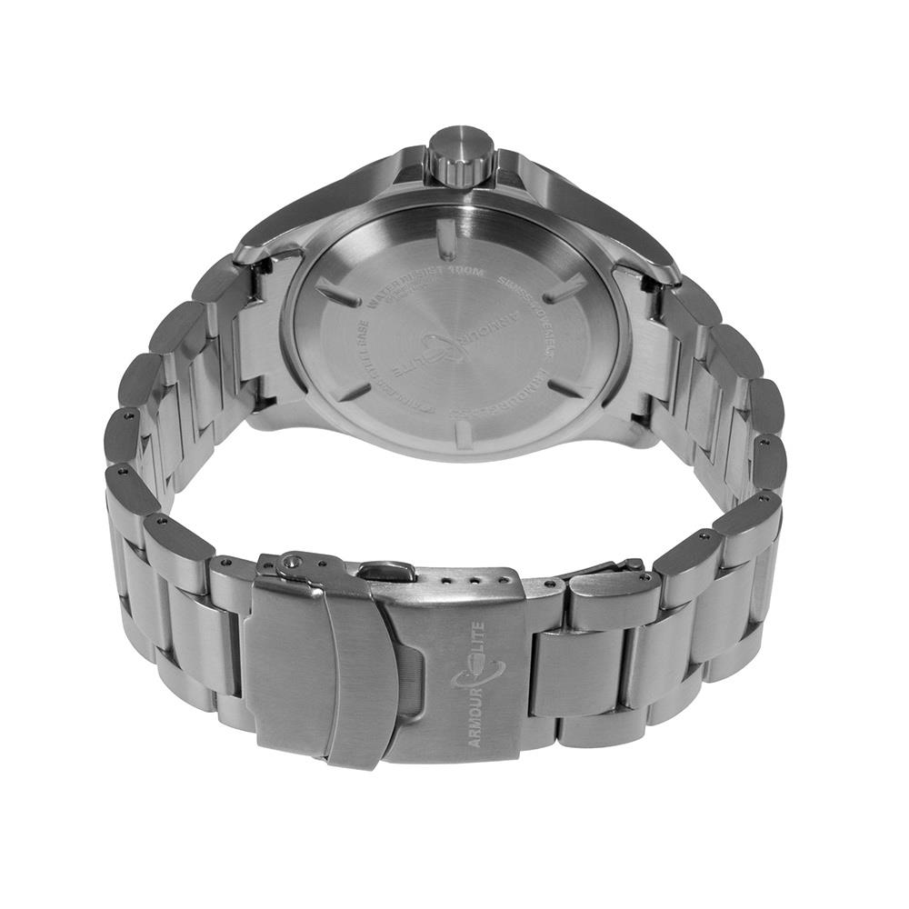 Officer Steel Black Dial al811 - Armourlite Officer wrist watch