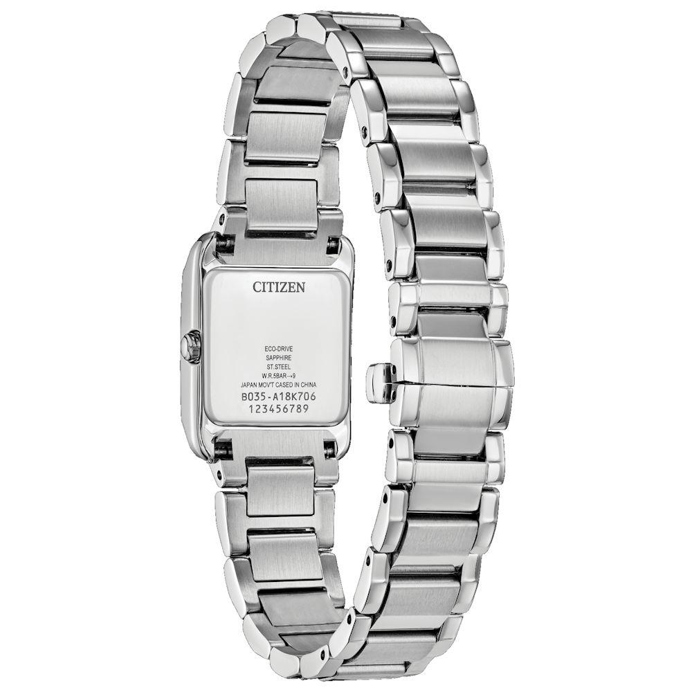 Bianca White Tank Style ew5600-52d - Citizen Ladies wrist watch
