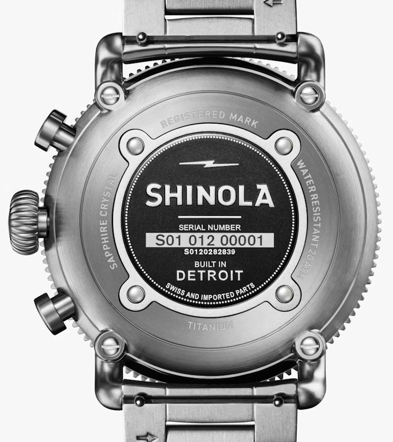 Runwell Sport Chrono Green 48 s0120282840 - Shinola Runwell wrist watch