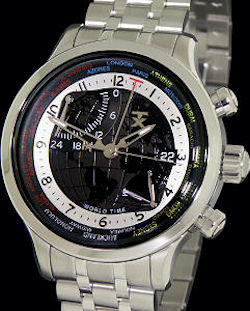 World Time Steel Black Dial t3c477 - Tx Technoluxury World Time wrist watch