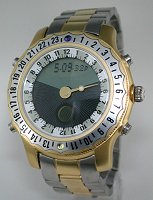 Two Tone 24hr Bezel w024 - Yes Solstice wrist watch